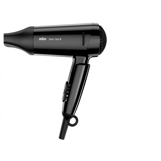Braun HD350 Satin-Hair 3 Style&Go Haardroger Zwart